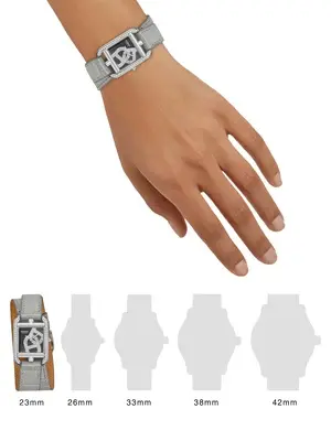 Hermès Cape Cod 31mm Chain D'ancre Stainless Steel, Diamond & Alligator Double-wrap Strap Watch