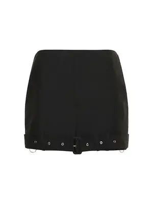 Burberry Mohair & Wool Mini Skirt - Black