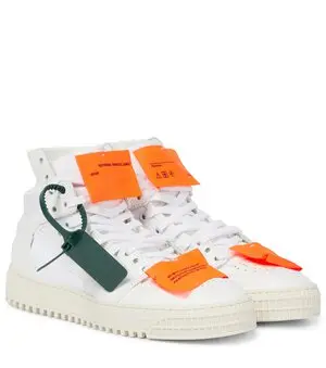 Off-White 3.0 Court High-top Leather Sneakers White