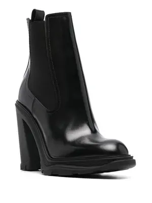 Alexander McQueen Leather Chelsea Boots