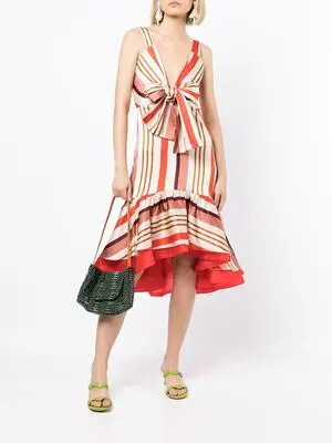 Silvia Tcherassi Arbore Striped Midi Dress