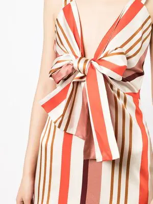 Silvia Tcherassi Arbore Striped Midi Dress