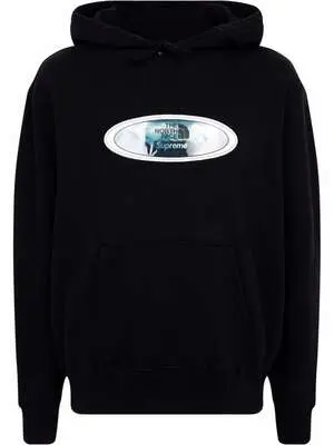 Supreme X The North Face Lenticular Mountain Hoodie - Black