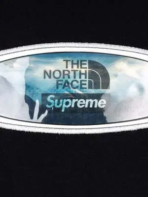 Supreme X The North Face Lenticular Mountain Hoodie - Black