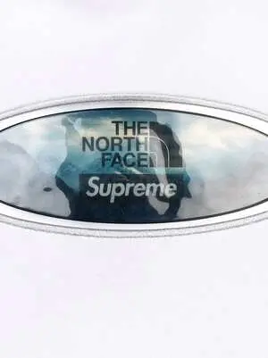 Supreme X The North Face Lenticular Mountains Hoodie - White