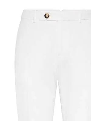Brunello Cucinelli Straight Leg Trousers - White