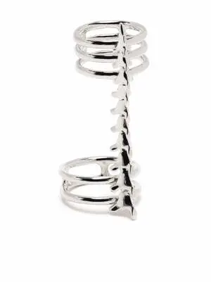 SHAUN LEANE Serpent Trace Long Finger Ring - Silver
