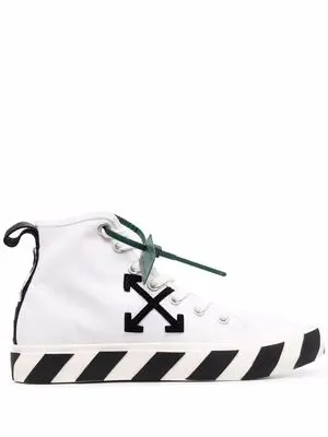 Off-White Vulcanized Mid-top Sneakers - White