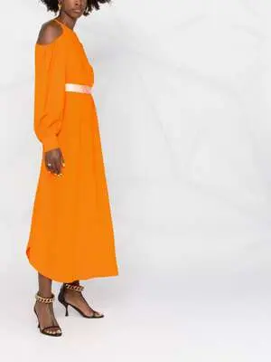 Stella McCartney Cold-shoulder Belted Dress