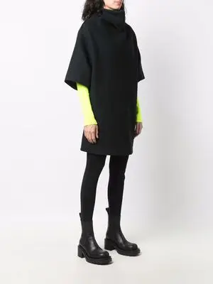 Raf Simons Embroidered-logo Knitted Dress - Black