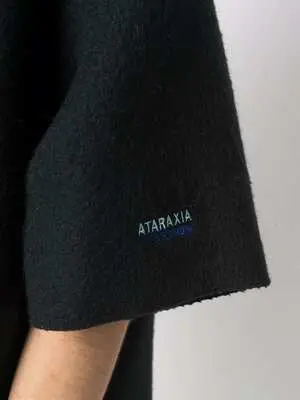 Raf Simons Embroidered-logo Knitted Dress - Black