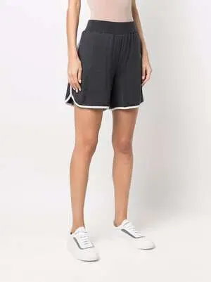 Brunello Cucinelli Cashmere-blend Elastic Waist Shorts