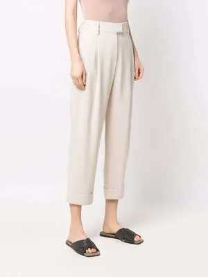 Brunello Cucinelli Pleated Waist Trousers - Neutrals