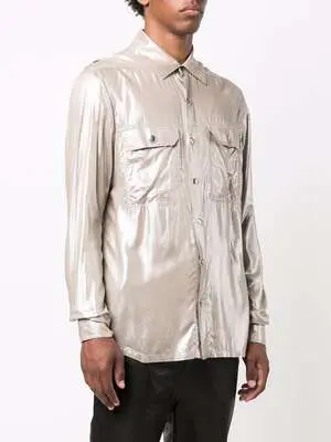 Rick Owens Coated Button-up Shirt