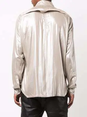 Rick Owens Coated Button-up Shirt