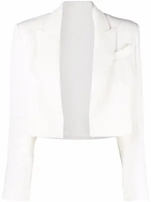 Brunello Cucinelli Cropped Woven Blazer