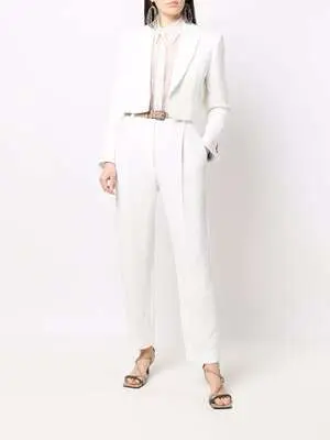 Brunello Cucinelli Cropped Woven Blazer