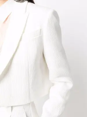 Brunello Cucinelli Cropped Woven Blazer