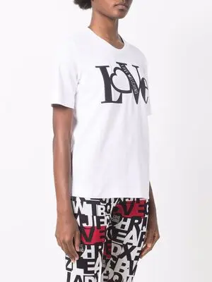 Moschino Slogan Print T-shirt - White