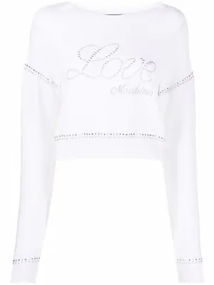 Moschino Embroidered Logo Cotton Sweater