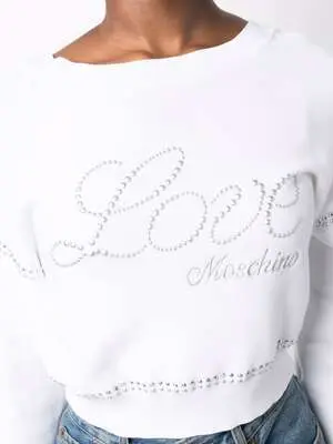 Moschino Embroidered Logo Cotton Sweater