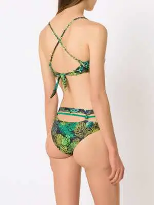 AMIR SLAMA Tropical Print Bikini