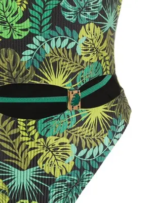 AMIR SLAMA Tropical Print Swimsuit