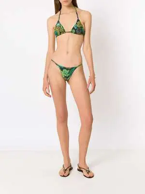 AMIR SLAMA Tropical Print Bikini