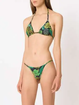 AMIR SLAMA Tropical Print Bikini