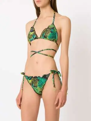 AMIR SLAMA Tropical Print Bikini
