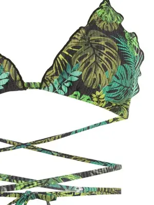 AMIR SLAMA Tropical Print Bikini