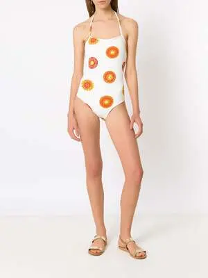AMIR SLAMA Sun Print One-piece Swimsuit