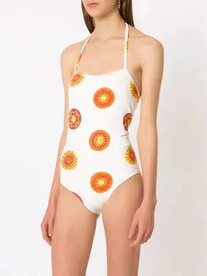 AMIR SLAMA Sun Print One-piece Swimsuit