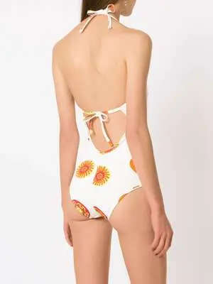 AMIR SLAMA Sun Print One-piece Swimsuit