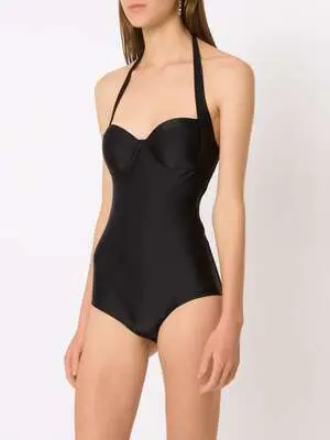 AMIR SLAMA Bustier Neck Tie Swimsuit
