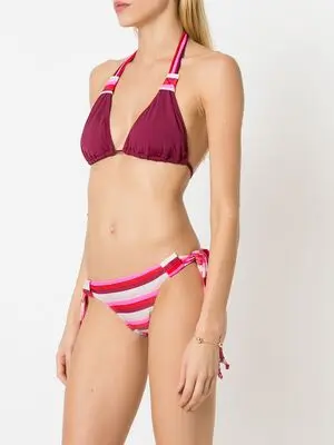 AMIR SLAMA Striped Bikini Set - Pink