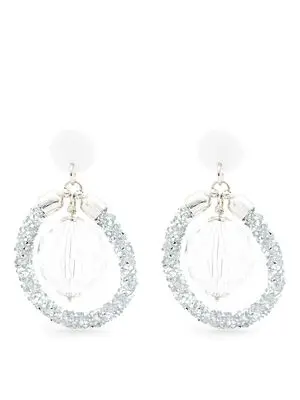 AMIR SLAMA Glittered Drop Earrings
