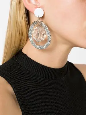 AMIR SLAMA Glittered Drop Earrings
