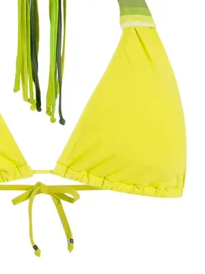 AMIR SLAMA Striped Bikini Set - Green