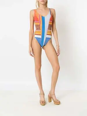 AMIR SLAMA Striped Swimsuit