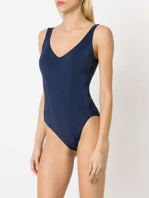 AMIR SLAMA V-neck Open-back One-piece Swimsuit