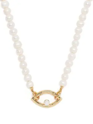 CAPSULE ELEVEN Eye Pearl-embellished Necklace - White