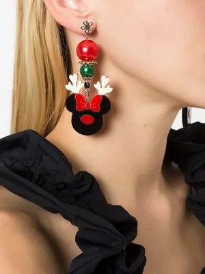 AMIR SLAMA Reindeer Motif Drop Earrings