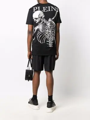 Philipp Plein Skeleton Print T-shirt - Black