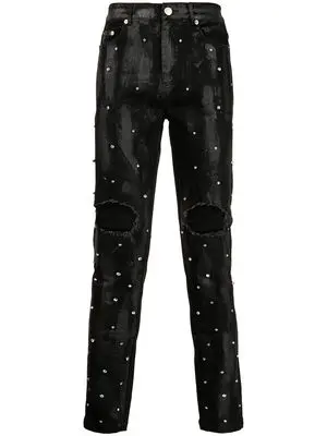 God's Masterful Children Black Wash Bottoms For Men