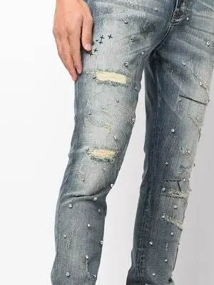 GOD'S MASTERFUL CHILDREN Shadow Ripped Jeans