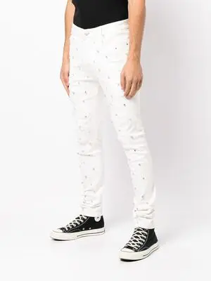 GOD'S MASTERFUL CHILDREN Apocalypse Cubic Zirconia Jeans