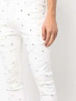 GOD'S MASTERFUL CHILDREN Apocalypse Cubic Zirconia Jeans