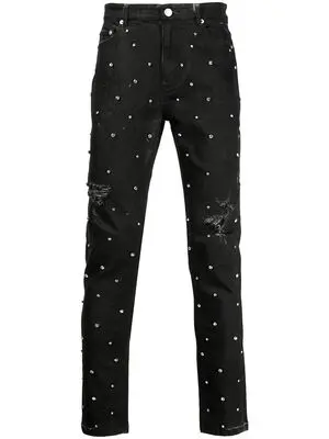 GOD'S MASTERFUL CHILDREN Cassidy Crystal-embellished Jeans