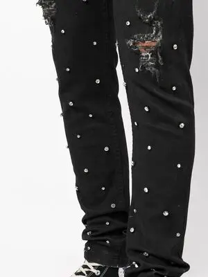 GOD'S MASTERFUL CHILDREN Cassidy Crystal-embellished Jeans
